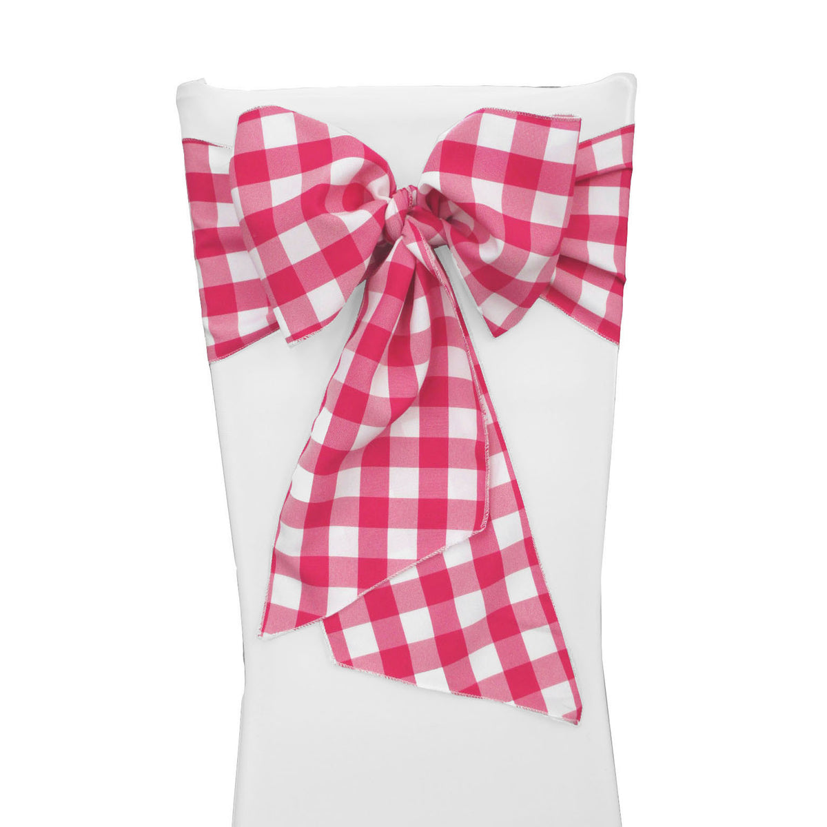 Checkered Chair Bows 8 by 108-Inch - Pack of 10
